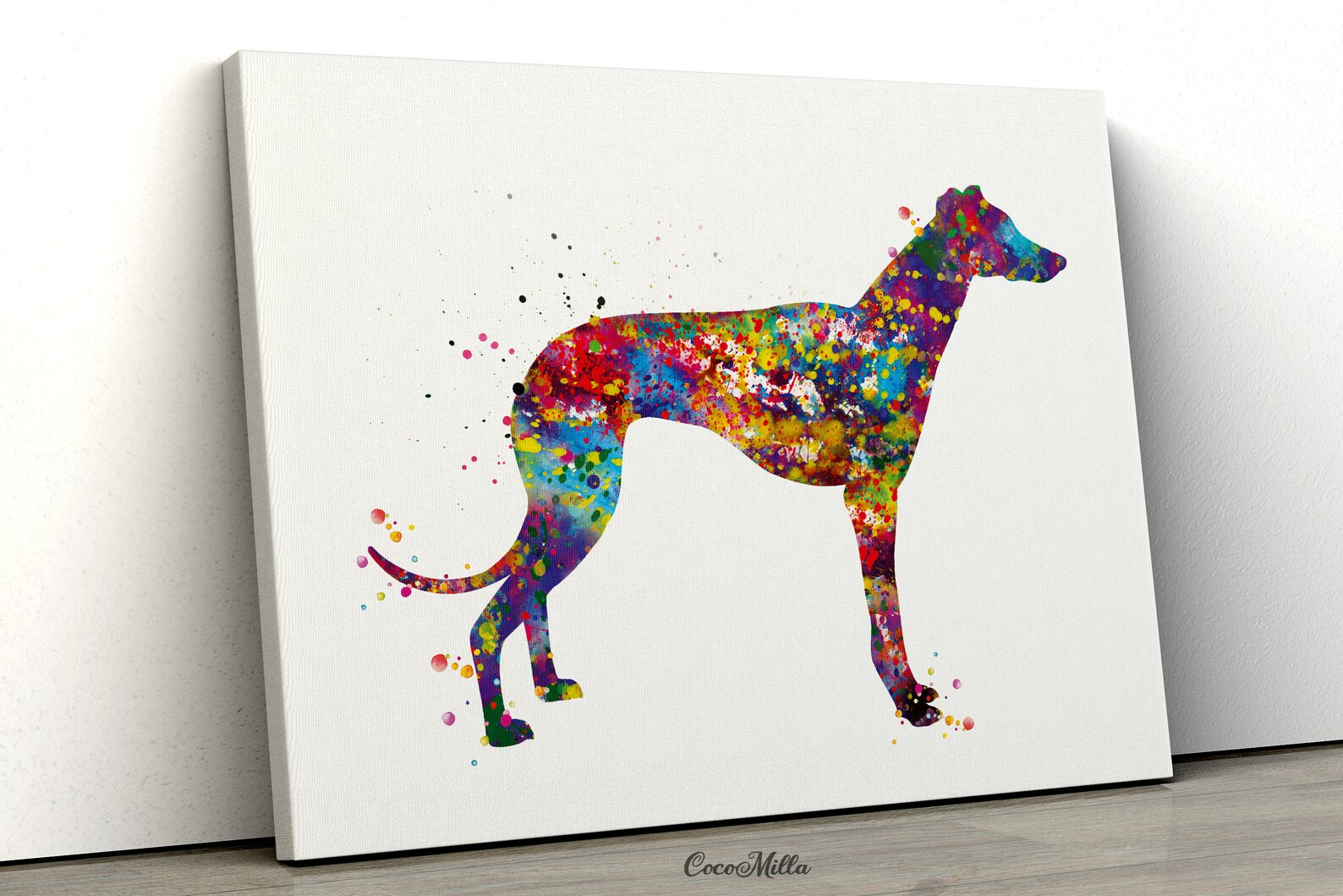 Greyhound Painting Greyhound Watercolor Greyhound Print - Etsy