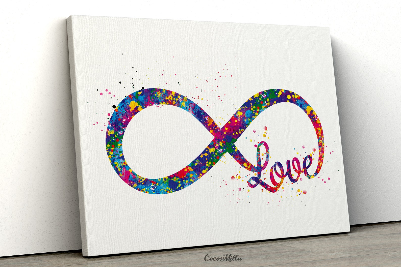 Infinity Love Symbol Watercolor Print Wedding Gift - Etsy