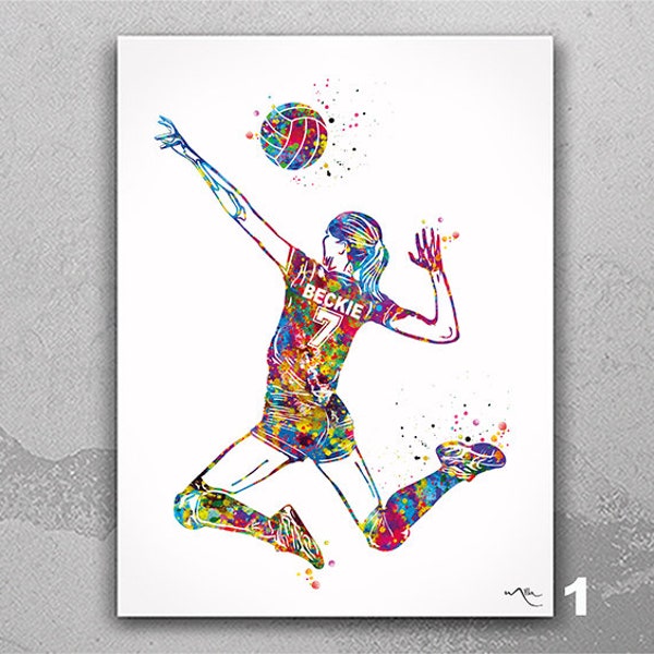 Volleyball Wall Art - Etsy