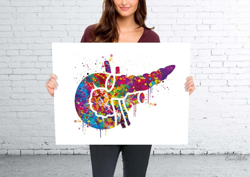 Pancreas Watercolor Art Print, Medical Anatomy Decor-719 - Etsy