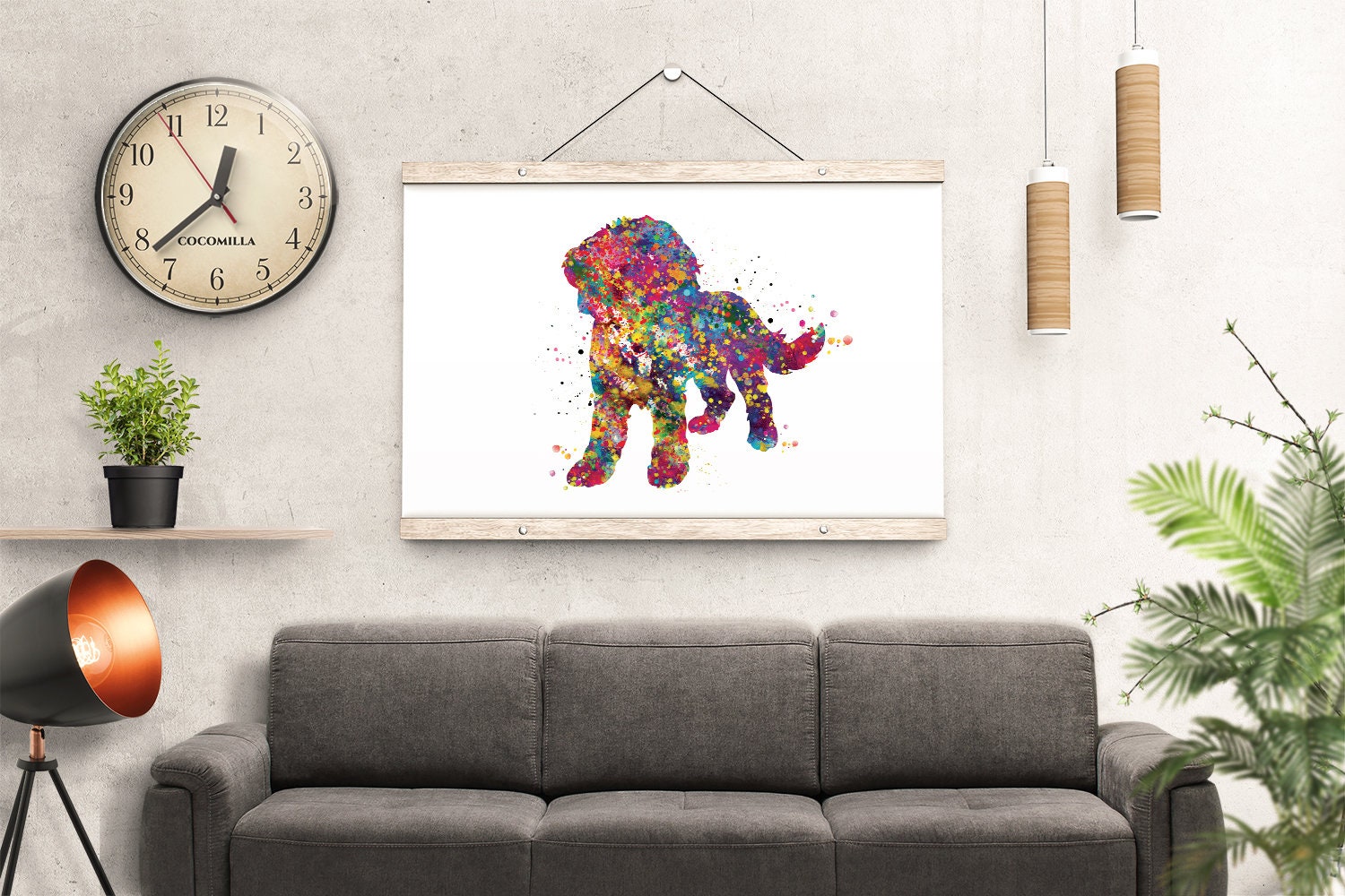 Cavapoo Dog Watercolor Cavoodle Print Dog Art Custom Dog | Etsy UK