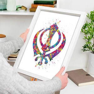 Watercolor Khanda Symbol Print, Sikh Wedding Gift-1184 - Etsy