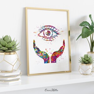Eye Health Watercolor Art Print - Optometrist Gift, Eye Clinic Decor ...