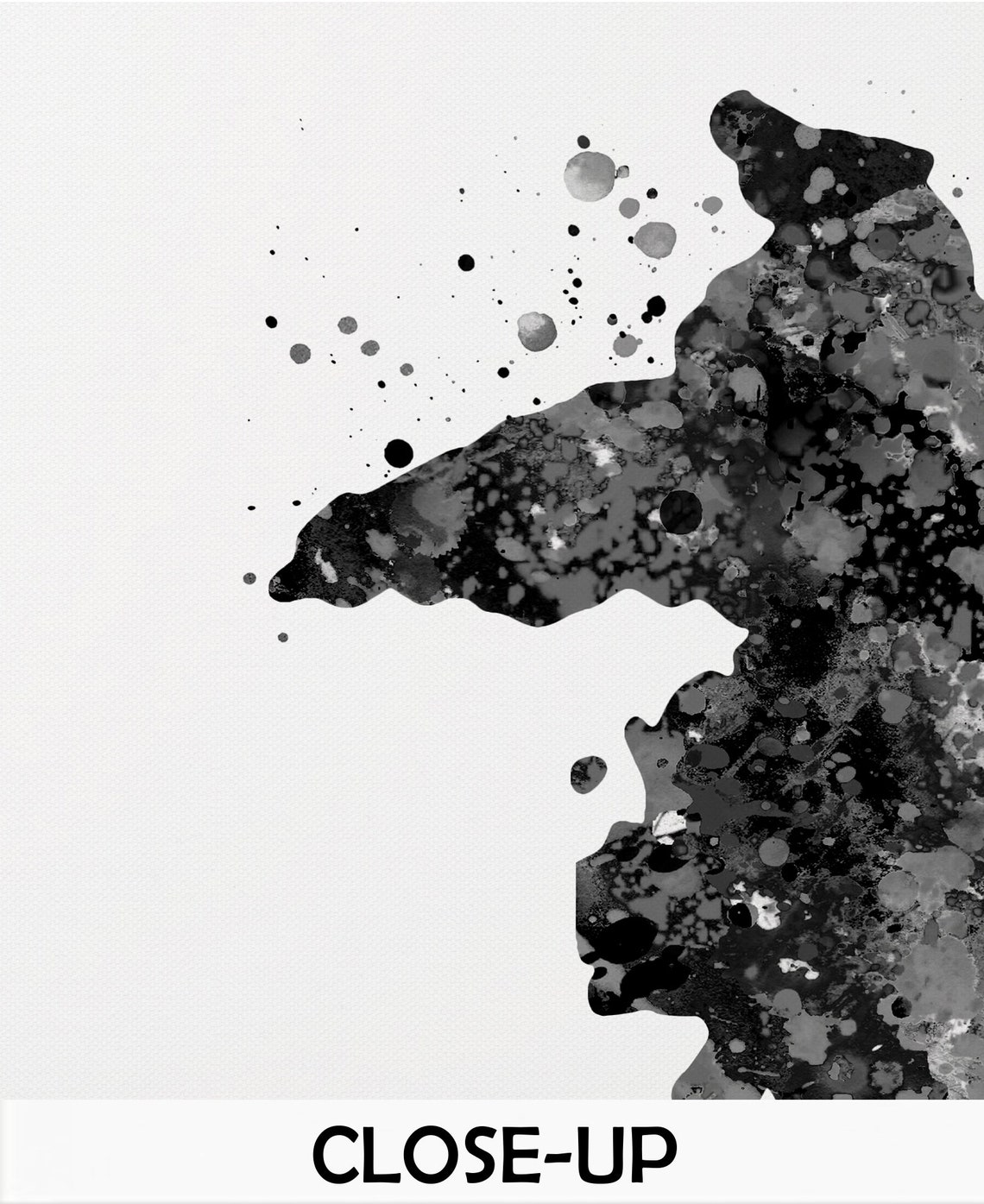 Rorschach Inkblot Test Card Set of 10 Watercolor Print | Etsy