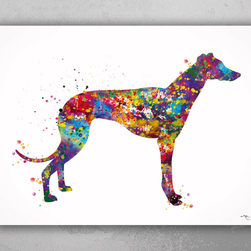 Greyhound Painting - Etsy