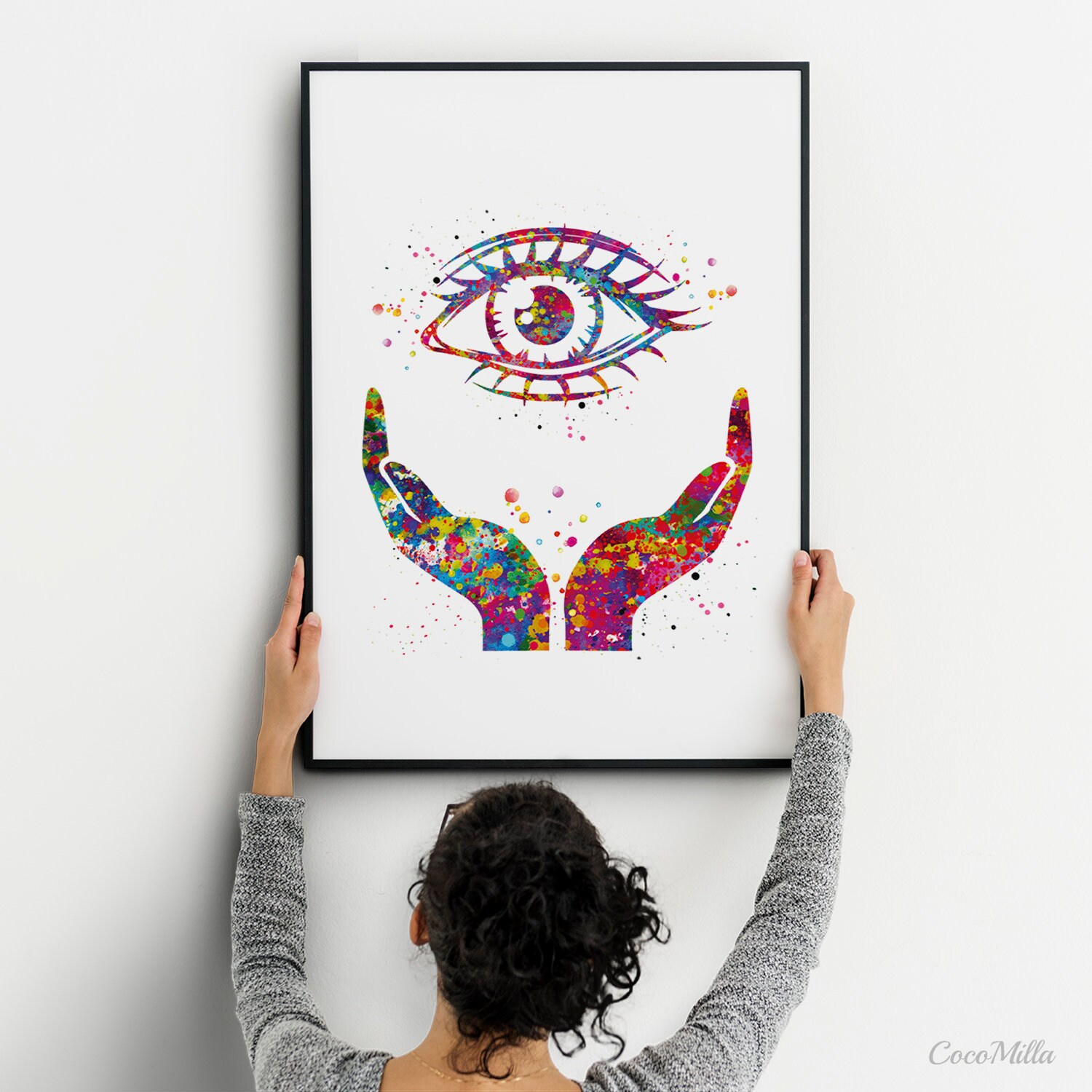 Eye Health Watercolor Print Optometrist Gift Optician Poster | Etsy