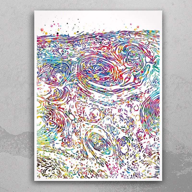 Histology Watercolor Art - Etsy UK