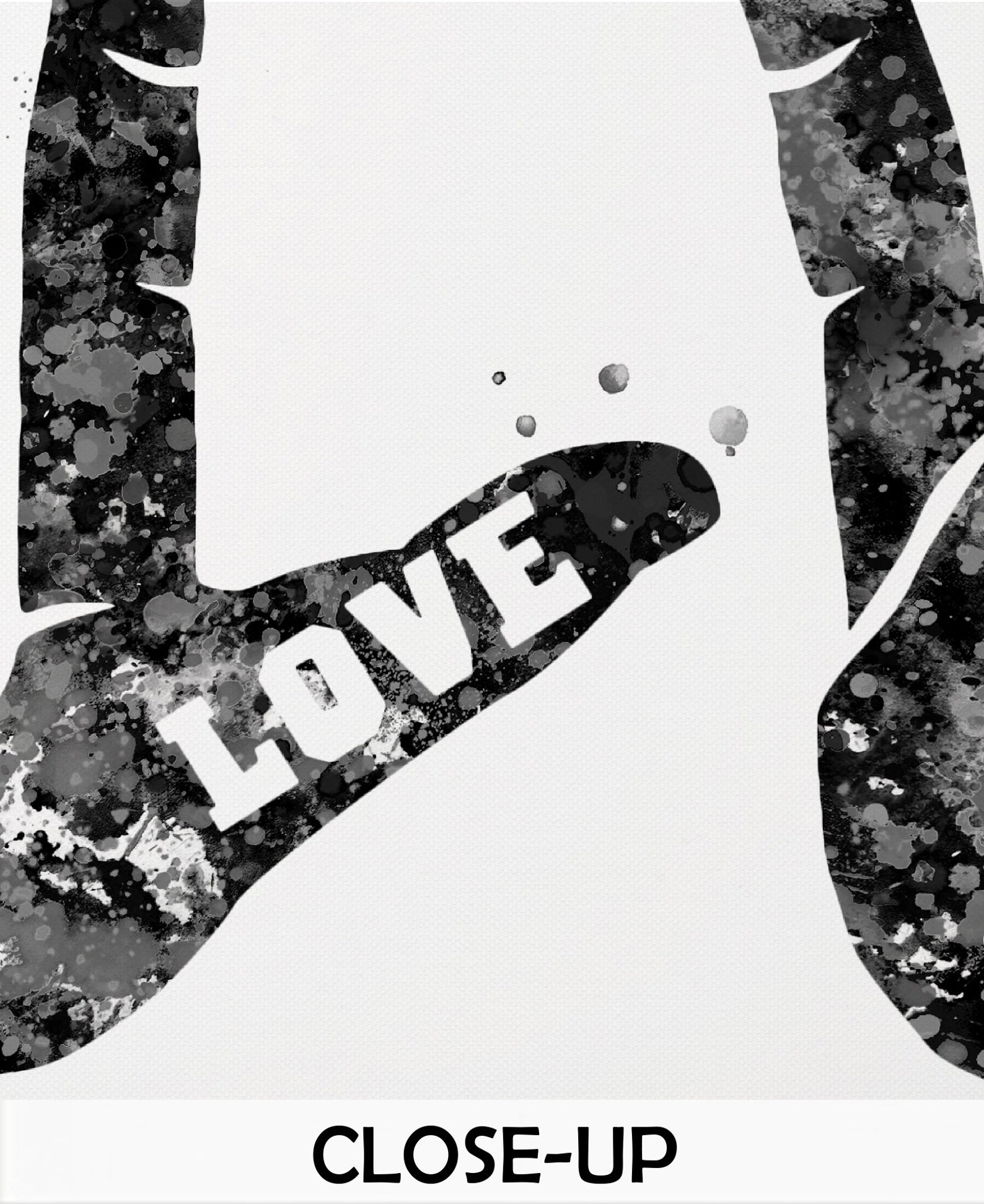 Peace Love Rock Symbol Watercolor Print ASL Sign Language Love - Etsy