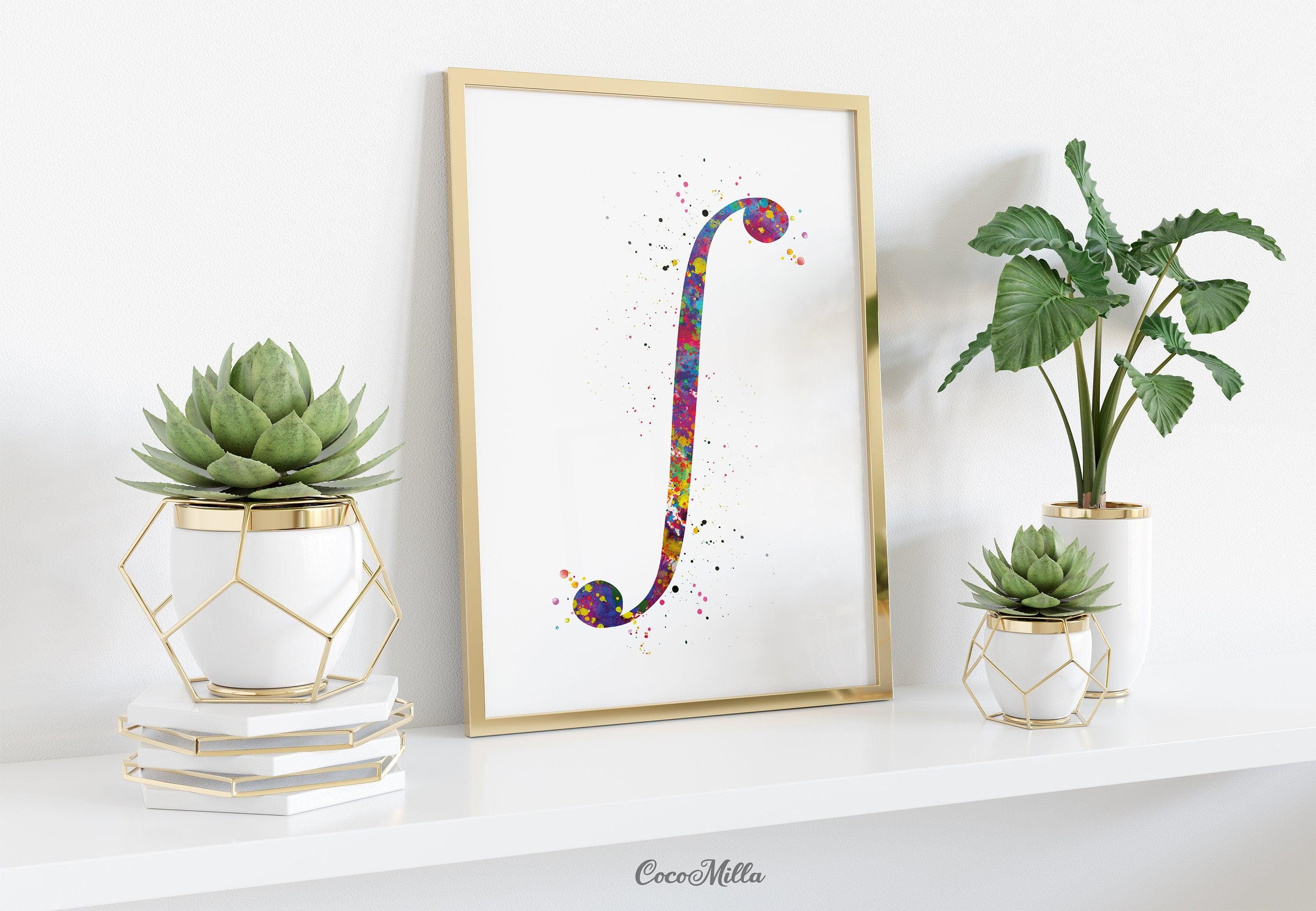 Integral Symbol Watercolor Art Print, Math Teacher Gift-1539 - Etsy