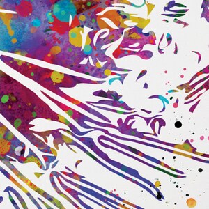 Cancer Cell Watercolor Print Medical Art Science Histology T-cells ...