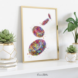 Red Blood Cells Watercolor Print Blood Histology Science Haematology ...