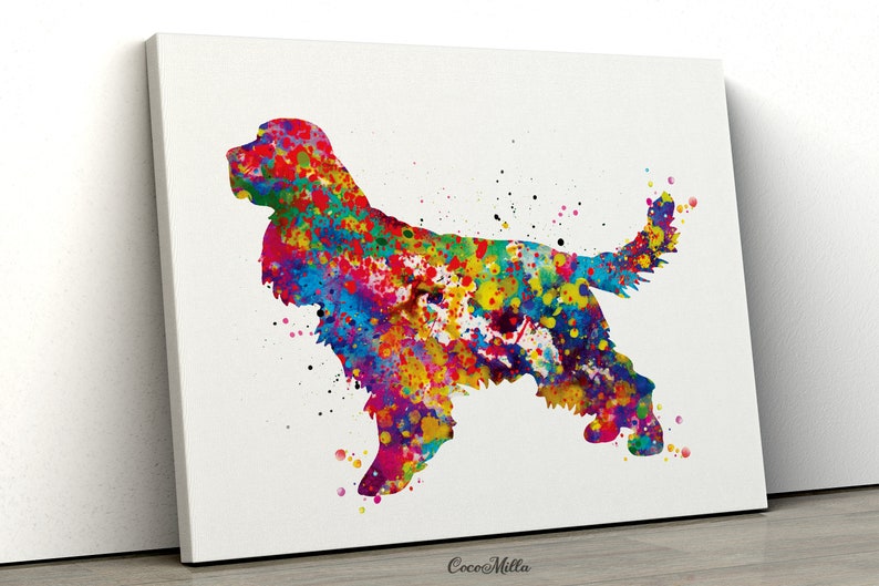 Cocker Spaniel Watercolor Print Dog Print Pet Gift Dog Love | Etsy