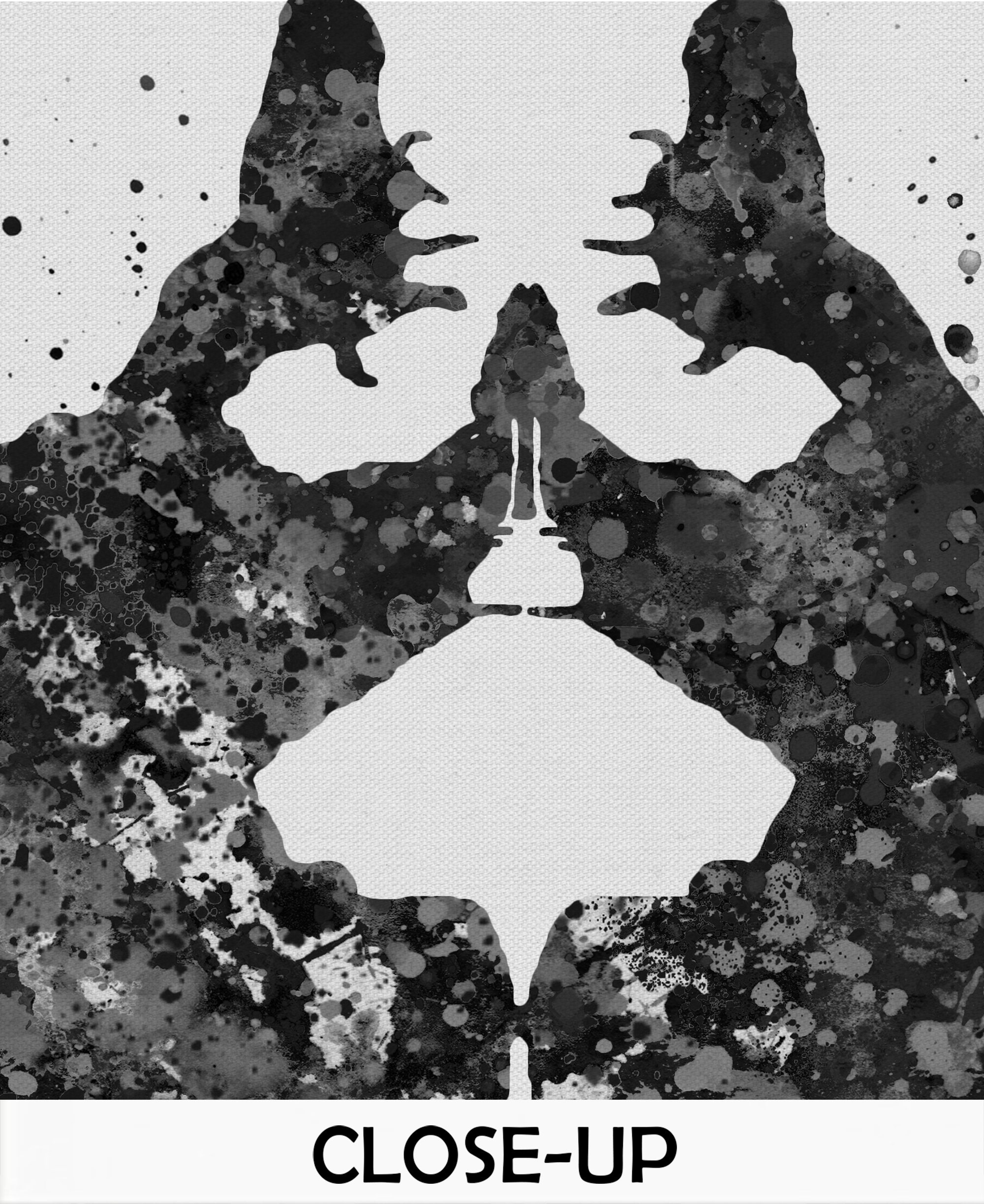 Wall Décor Prints Rorschach Inkblot Test Card 9 Watercolor Print ...