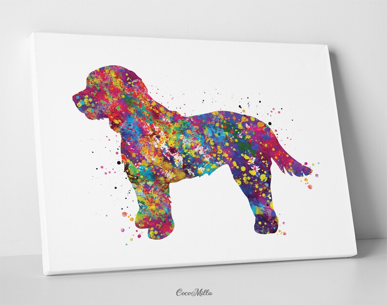Cavapoo Dog Watercolor Cavoodle Print Dog Art Custom Dog | Etsy