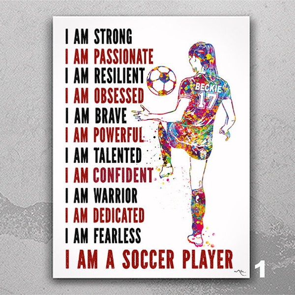 Soccer Inspirational Poster - Etsy