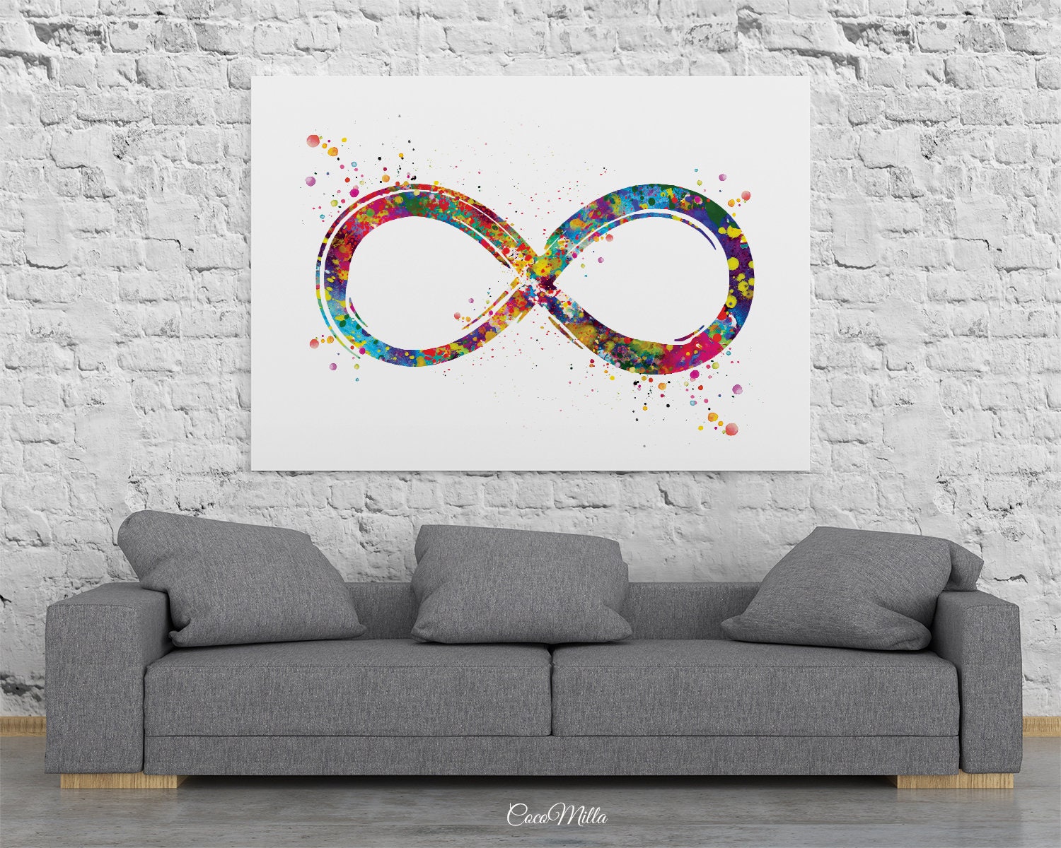 Infinity Symbol Watercolor Print Eternity Forever Sign Art - Etsy Australia