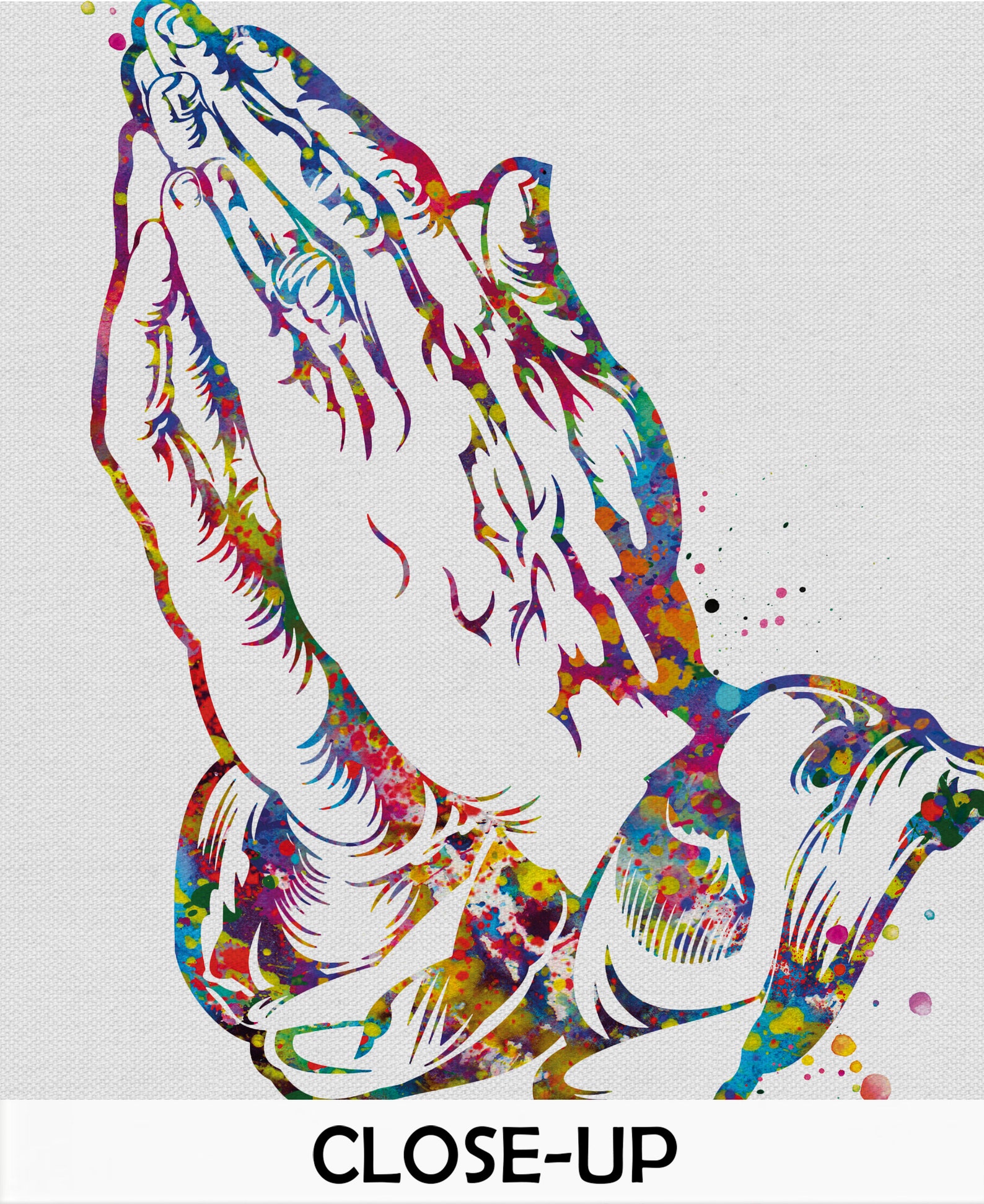 Prayer Hands Watercolor Print Praying Hand Wall Art Religious | Etsy