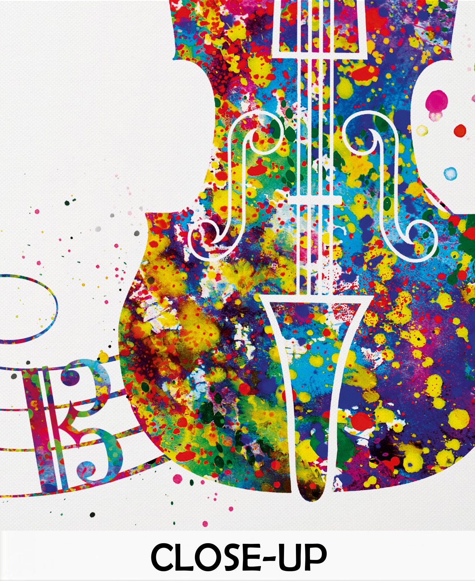 Viola Music Instrument Watercolor Print Wall Art Poster Music | Etsy