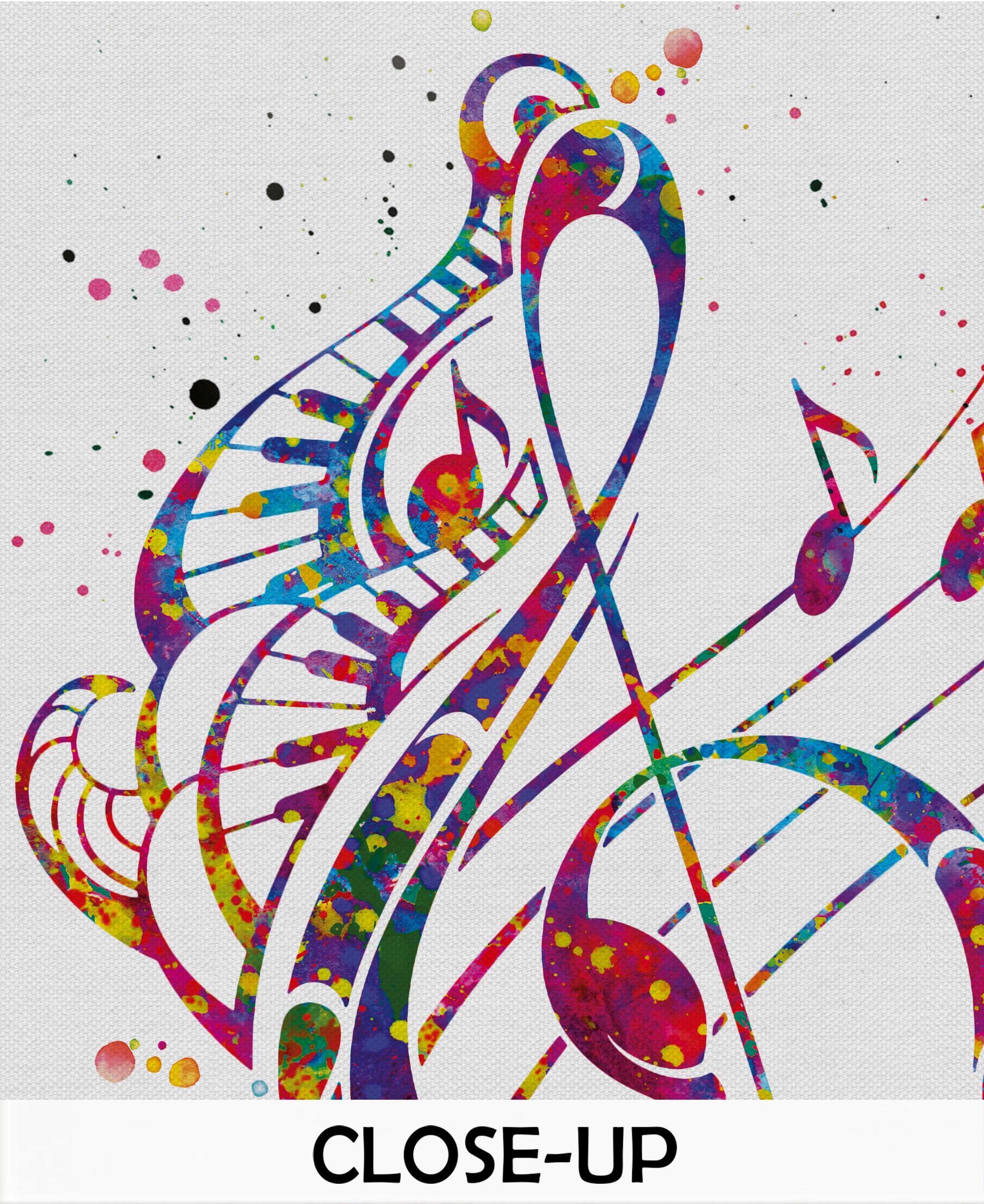 Treble Clef Art Print Watercolor Print Art Print Music Studio | Etsy