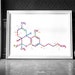 THC Molecule Watercolor Print Chemical Molecule Symbol Wall - Etsy