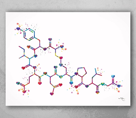Oxytocin Molecule Art