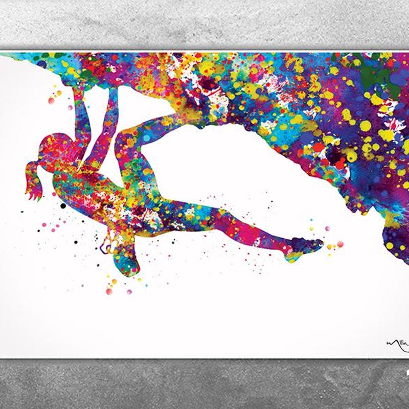 Rock Climbing Art - Etsy