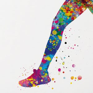 Runner Woman Watercolor Print Runner Woman Female Girl Marathon Winner ...