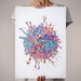 T-cell Watercolor Print Immune Cells Medical Art Science Histology T ...