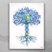 DNA Tree Watercolor Art Print Medical Symbol Wall Art Nurse - Etsy