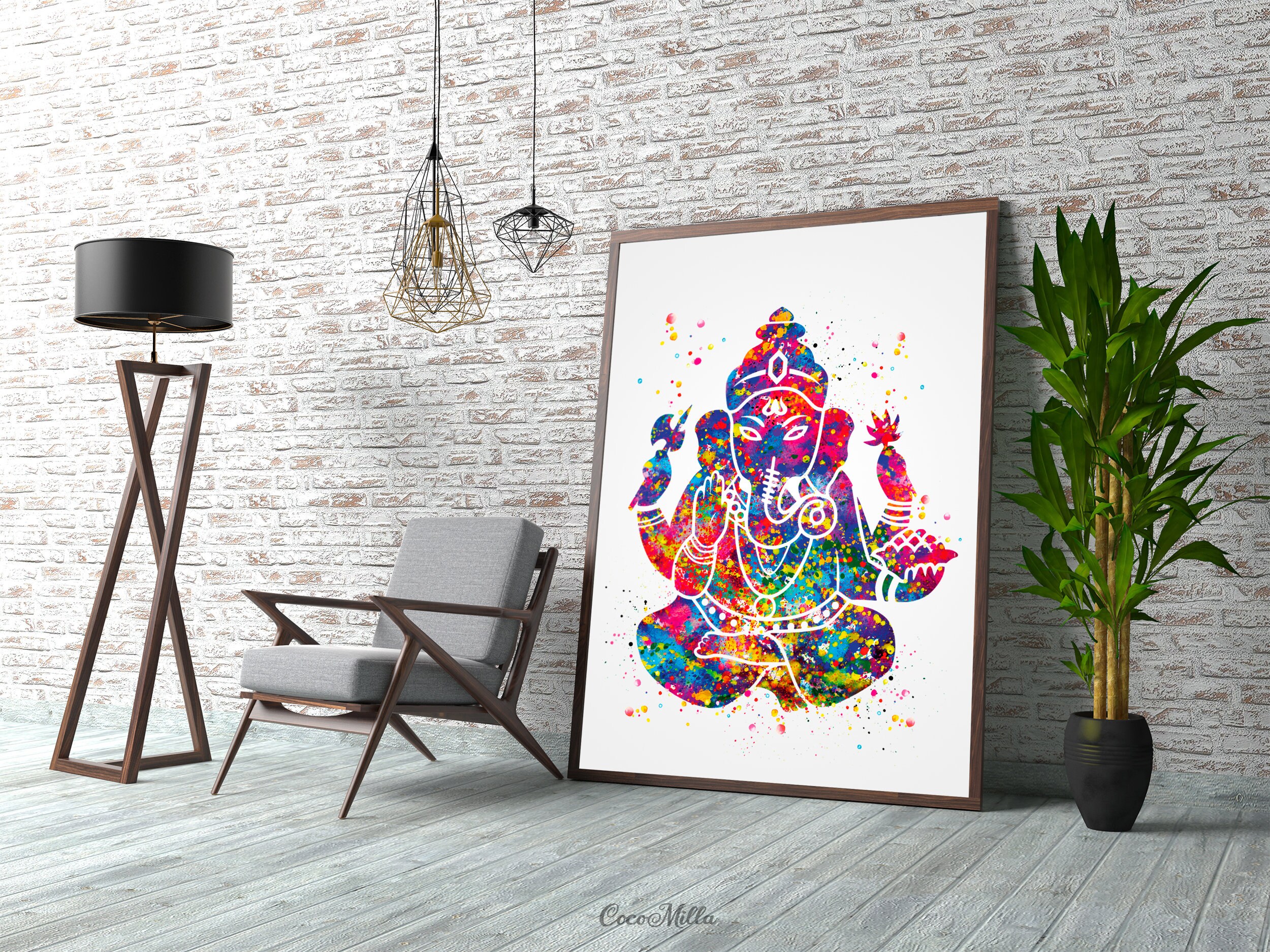 Ganesha Ganesh Lord Ganesha Art Poster sold by Devidas Vargante | SKU ...