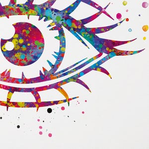 Eye Health Watercolor Art Print - Optometrist Gift, Eye Clinic Decor ...