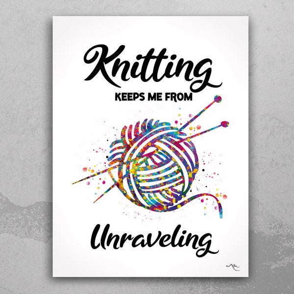 Knitting Quote - Etsy