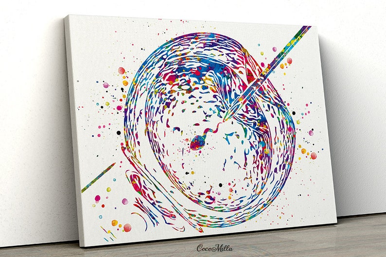 IVF Art Watercolor Print Embryonic Art Gynecology Medical Art | Etsy