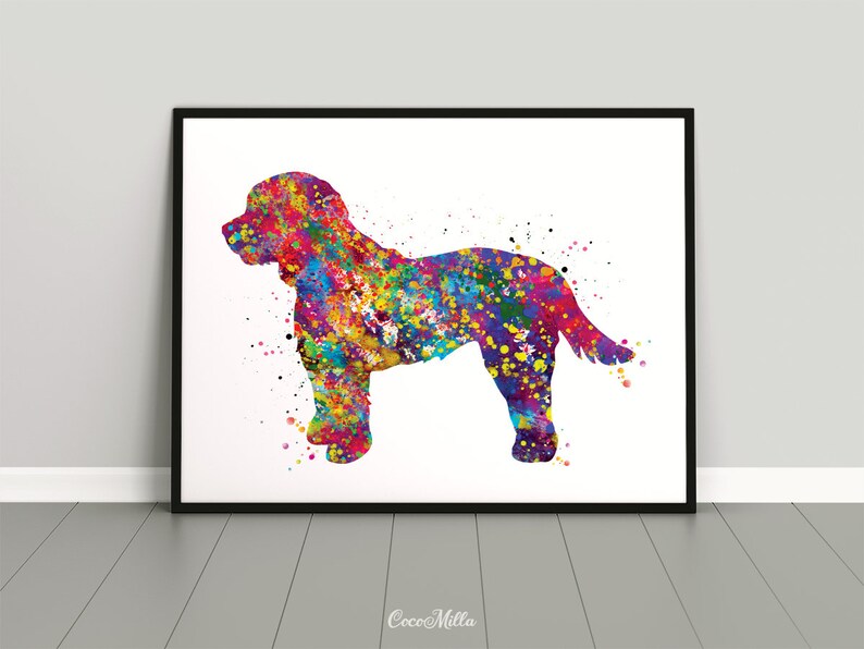 Cavapoo Dog Watercolor Cavoodle Print Dog Art Custom Dog | Etsy
