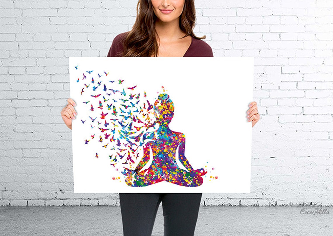 Yoga Art Yogi Yoga Poster Yoga Pose Yoga Print Yoga Woman - Etsy Hong Kong