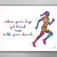 Runner Fabric Running Around the World by Mariao Track and Field ...