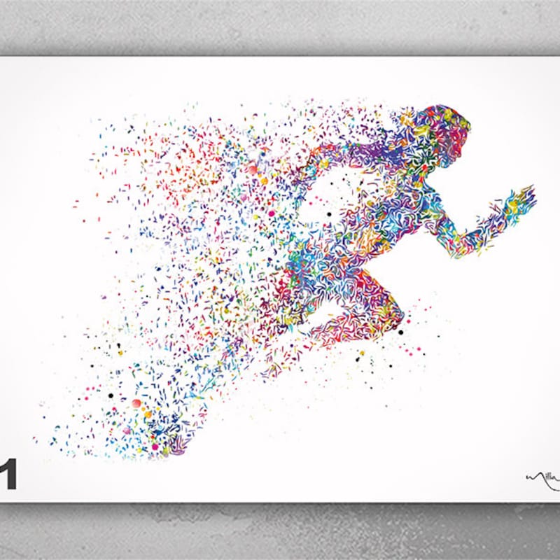 Running Art - Etsy
