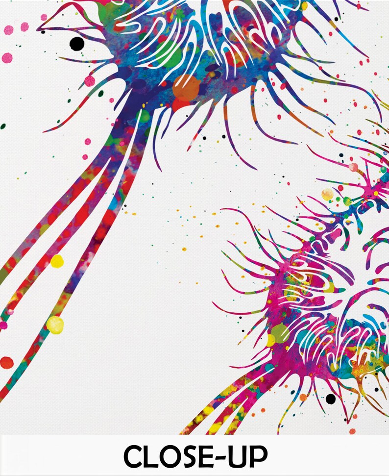 Escherichia Coli Watercolor Print Medical Art E Coli - Etsy