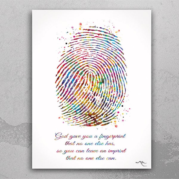 Fingerprint Poster - Etsy