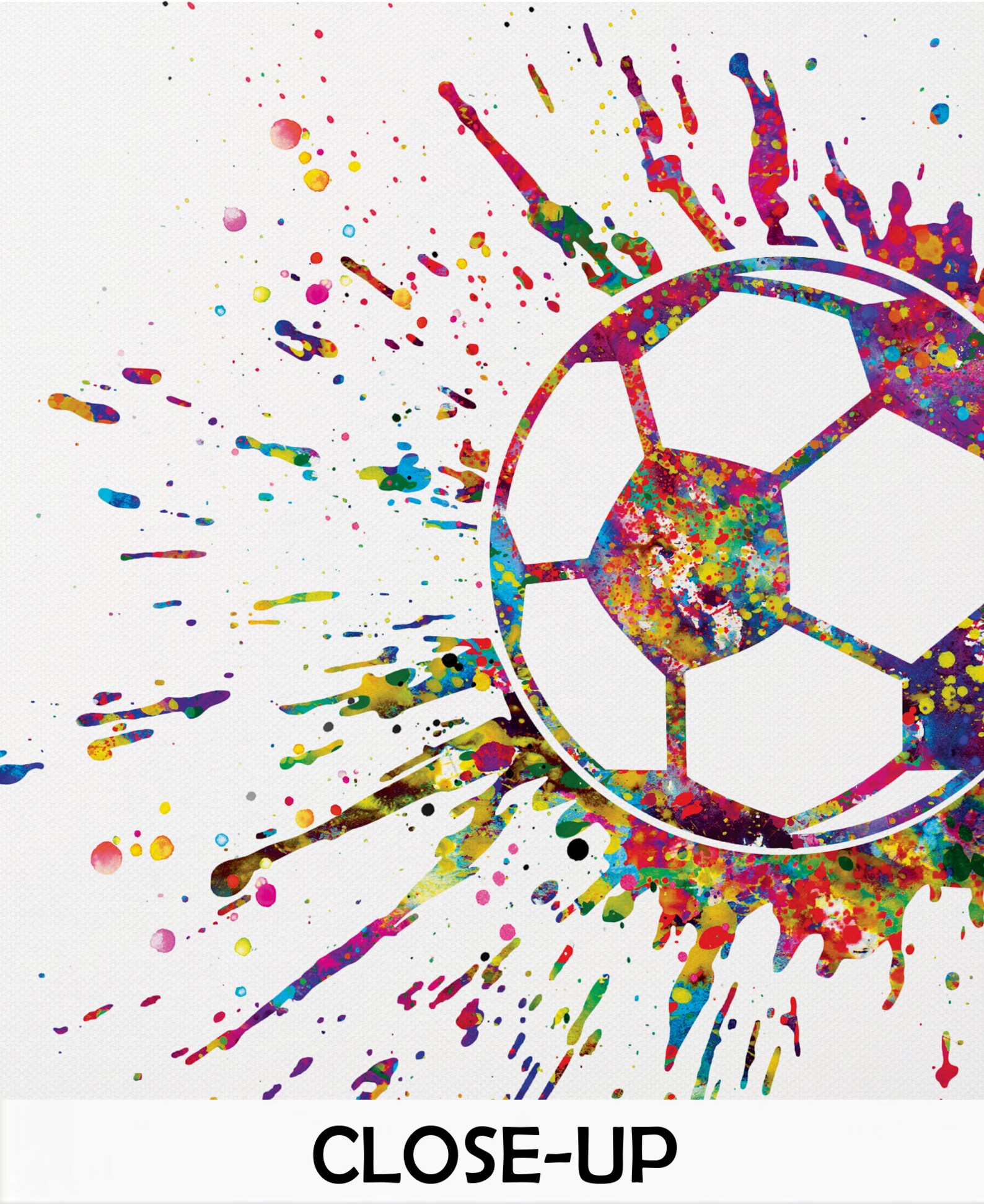 Soccer Ball Watercolor Print Soccer Man Soccer Boy Nursery | Etsy