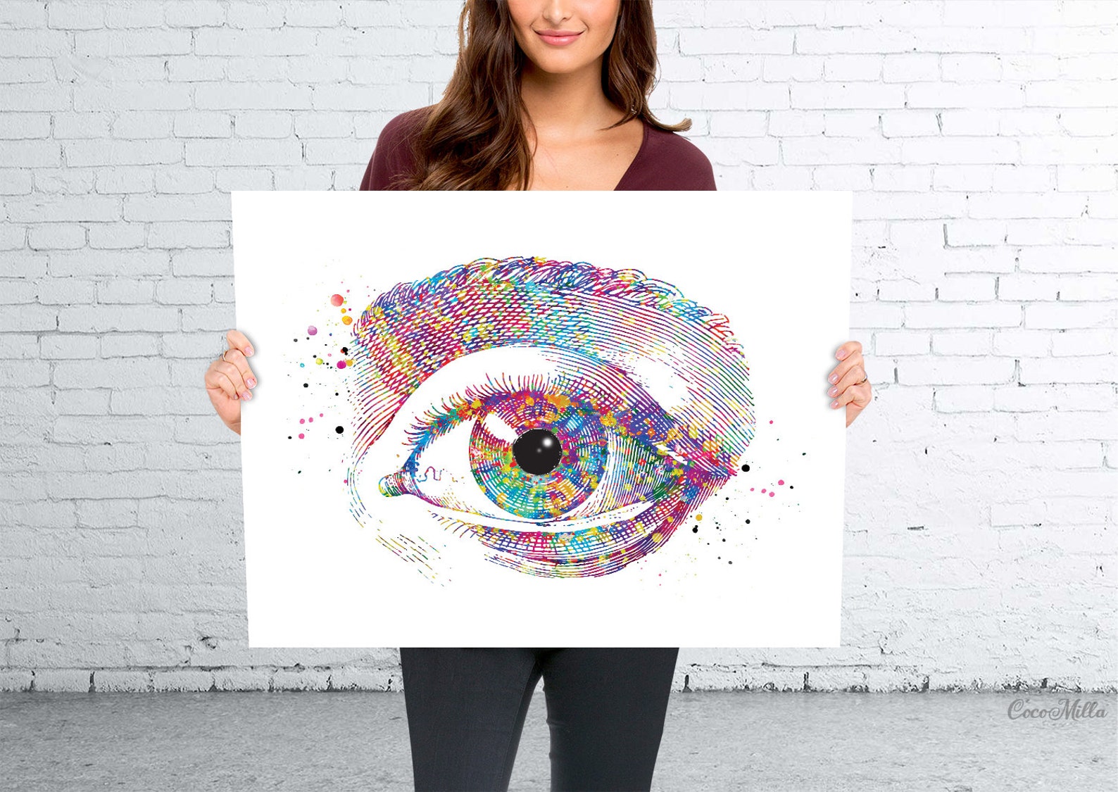 Human Eye Watercolor Print Optometrist Gift Optician Poster | Etsy UK