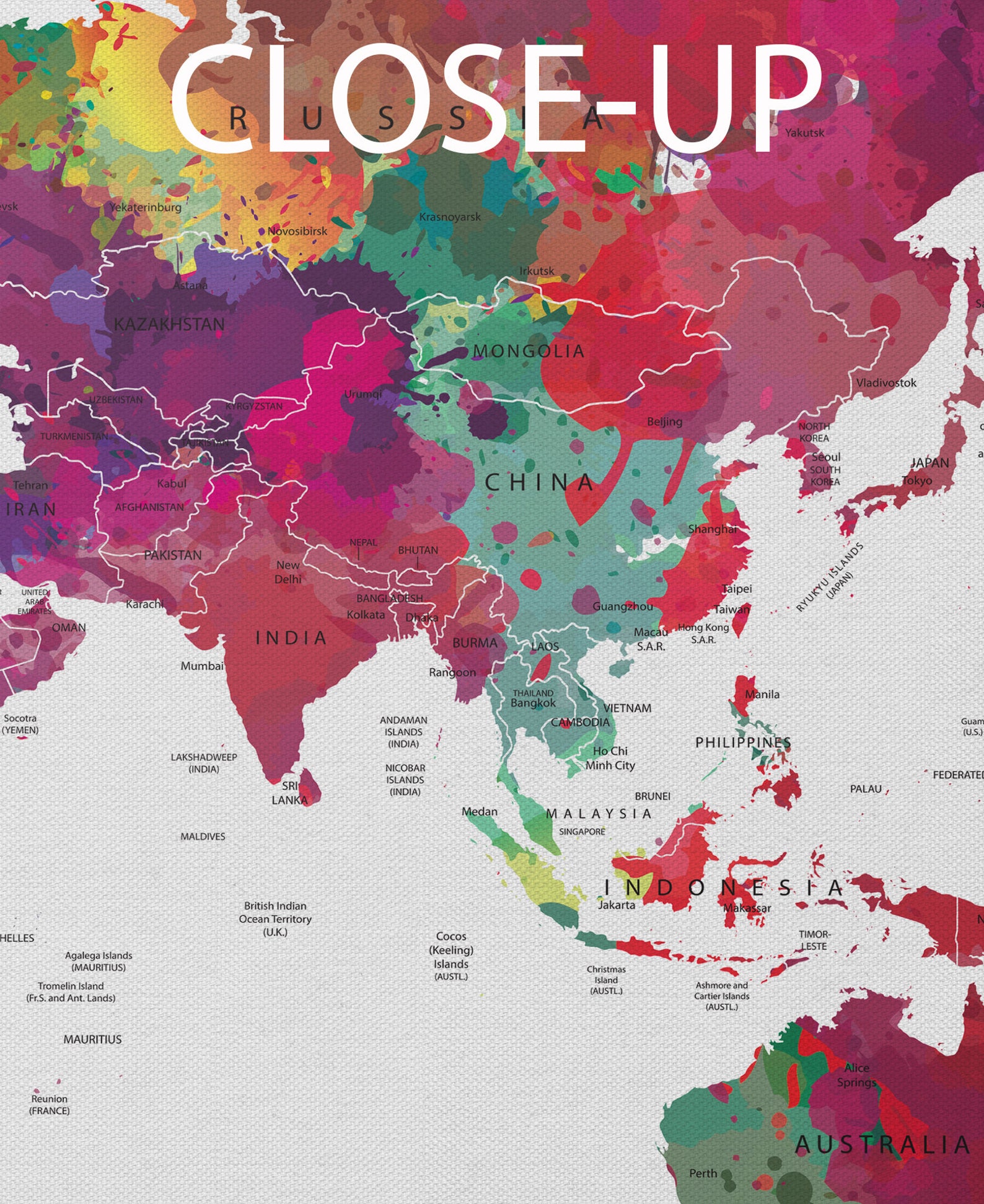 World Map Push Pin Large World Map Decorative Push Pins - Etsy