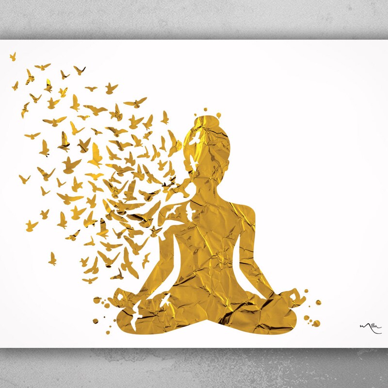 Yoga Print - Etsy