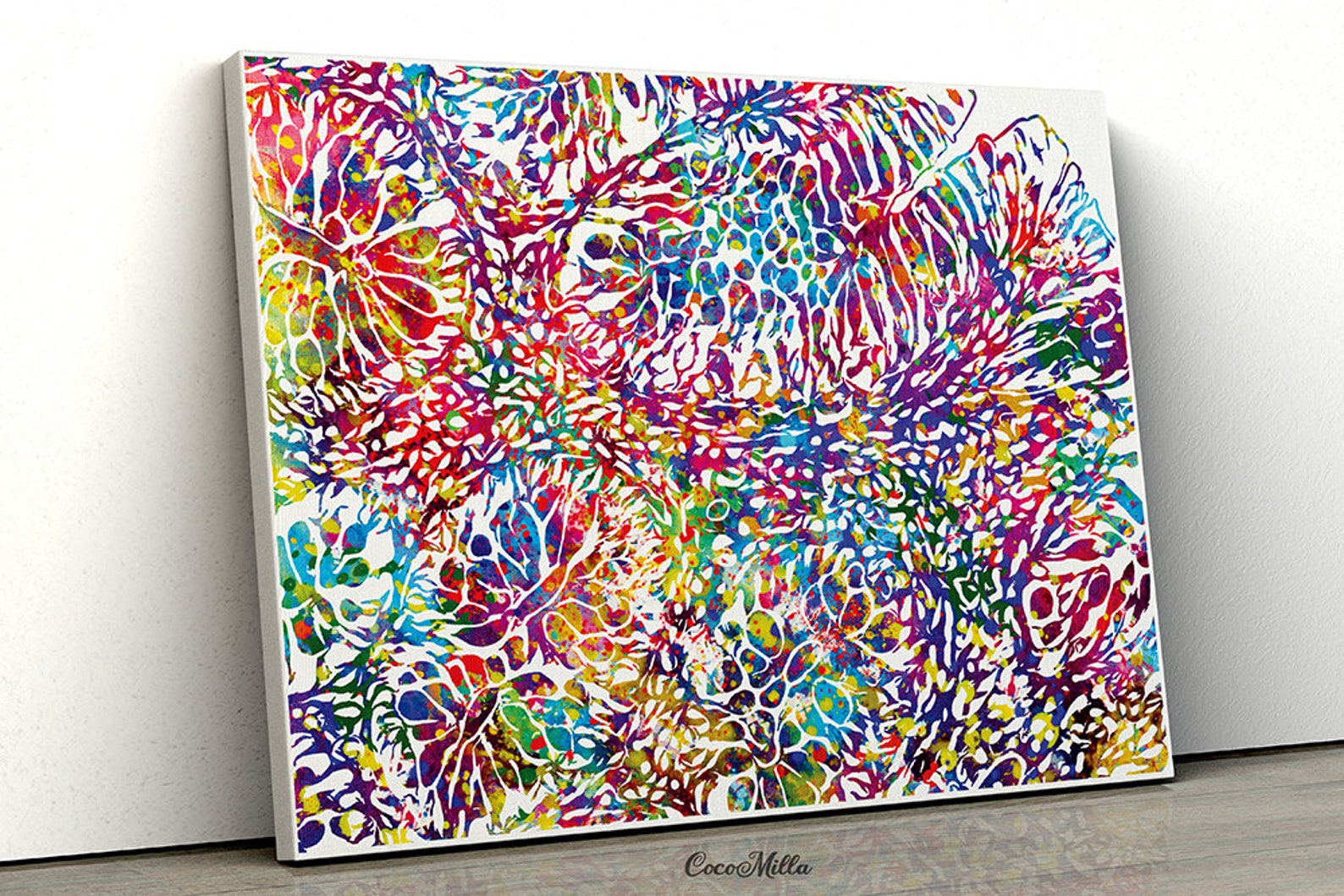 Colon Histology Watercolor Print Science Art Skin Histology - Etsy