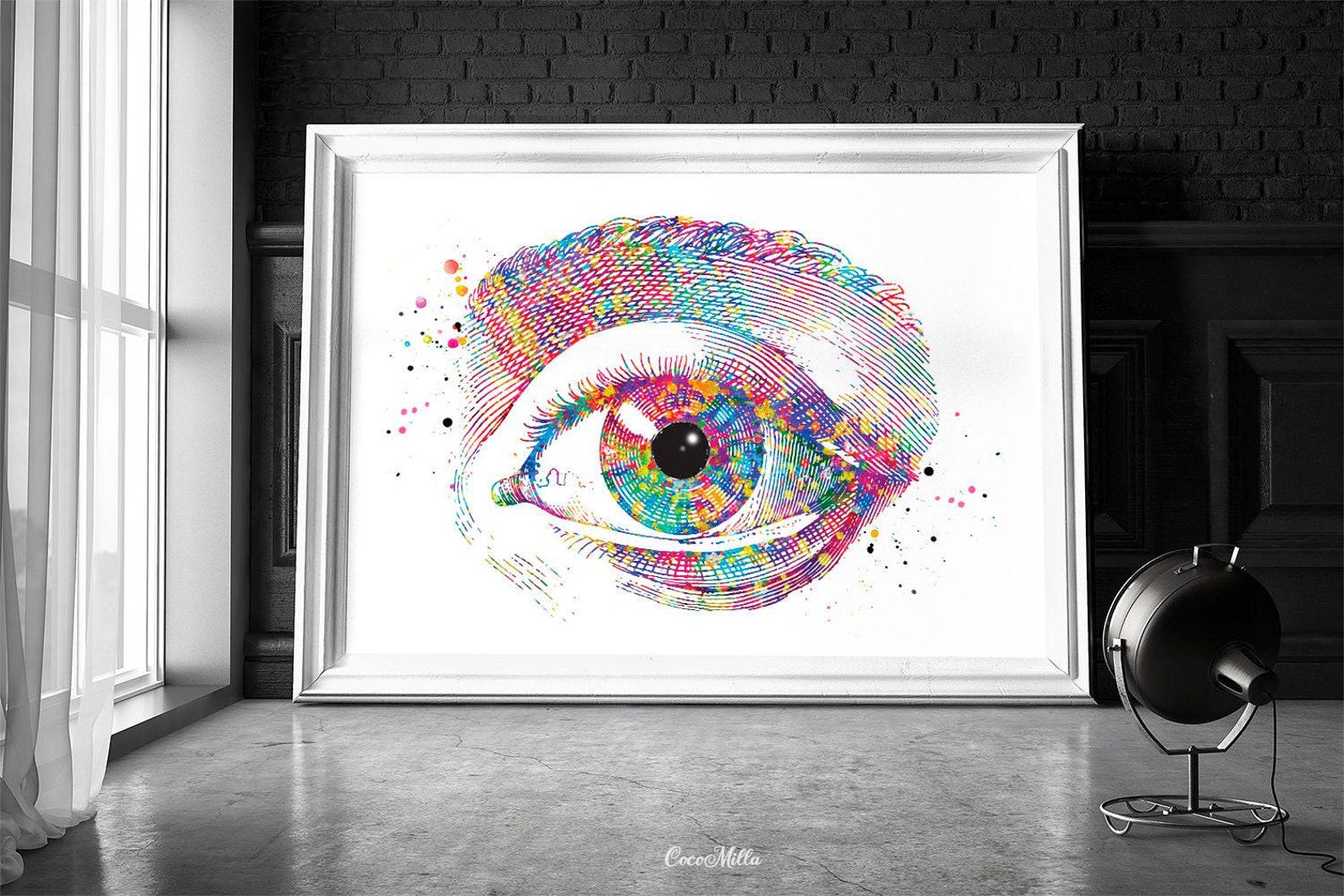 Human Eye Watercolor Print - Optometrist, Ophthalmology Art-1027 - Etsy