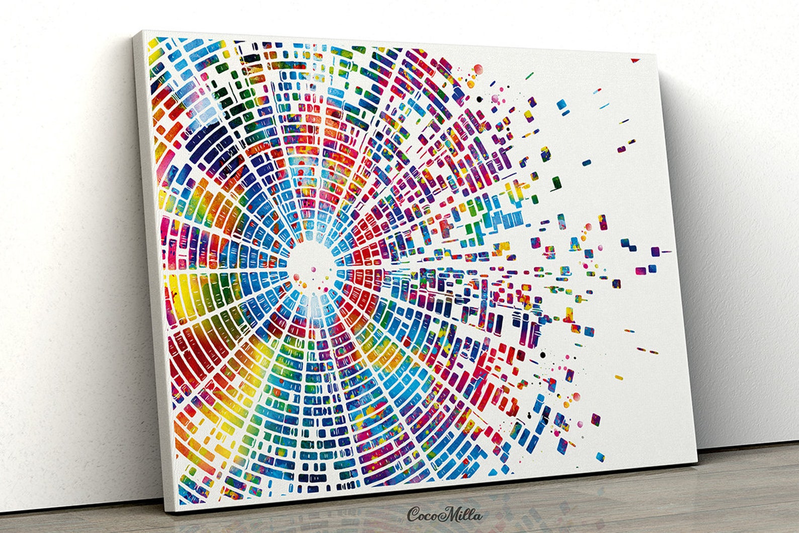 DNA Genome Sequence Map Art Watercolor Print Molecule Medical - Etsy