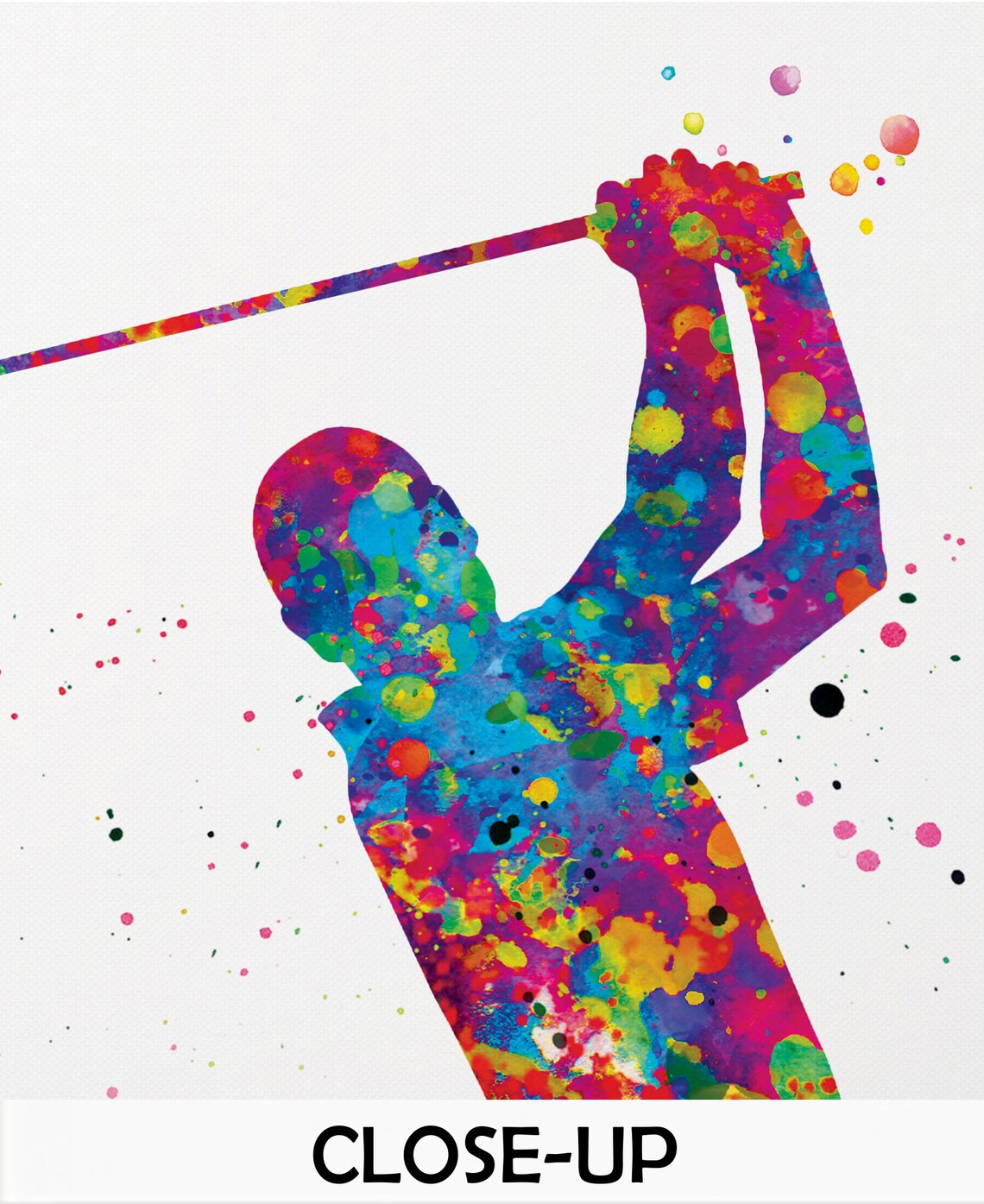 Golf Watercolor Print Gift for Golfers Golf Gift Golfer Golf | Etsy