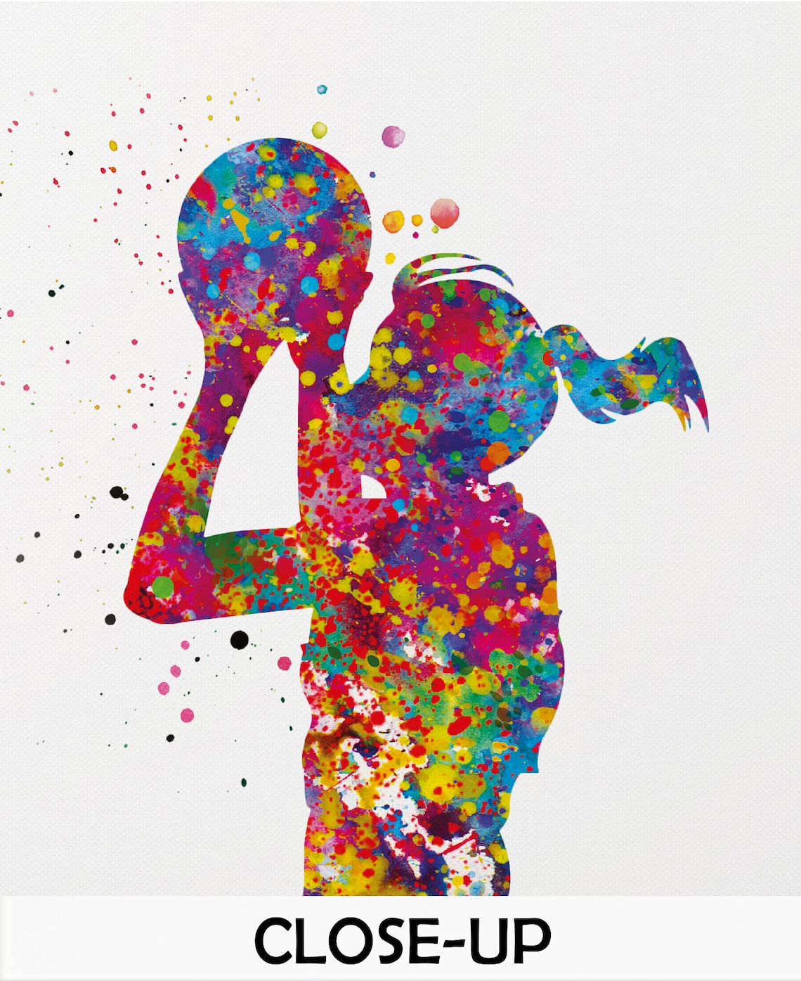 Netball Player Watercolor Print Netball Woman Female Girl - Etsy UK