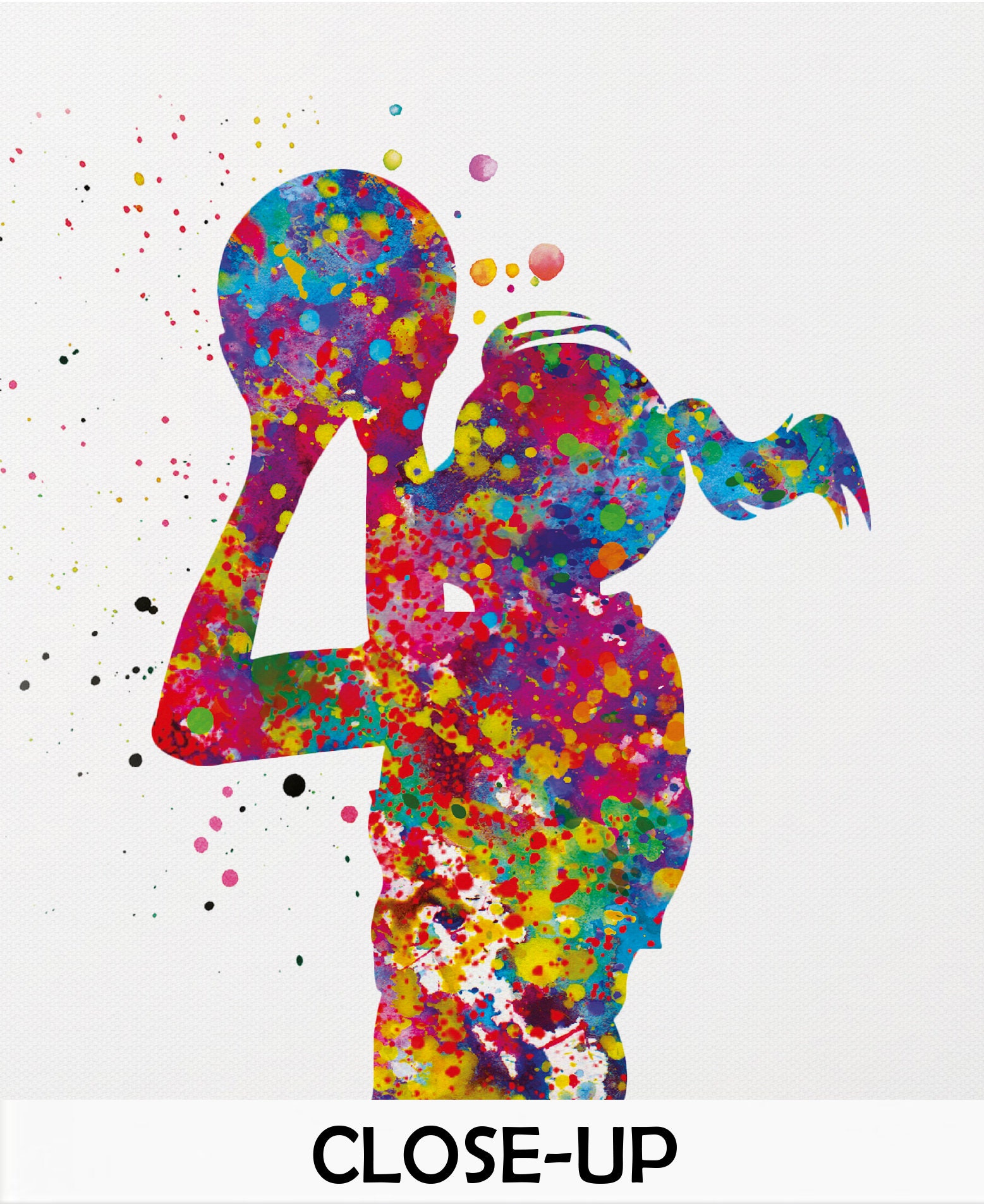 Netball Player Watercolor Print Netball Woman Female Girl - Etsy UK