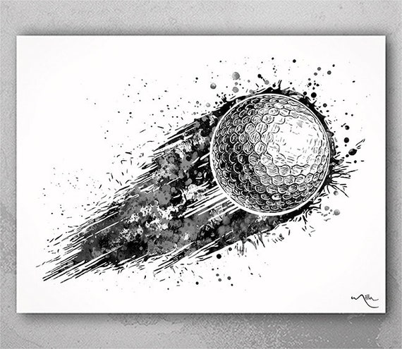 Golf Ball Pencil Drawing